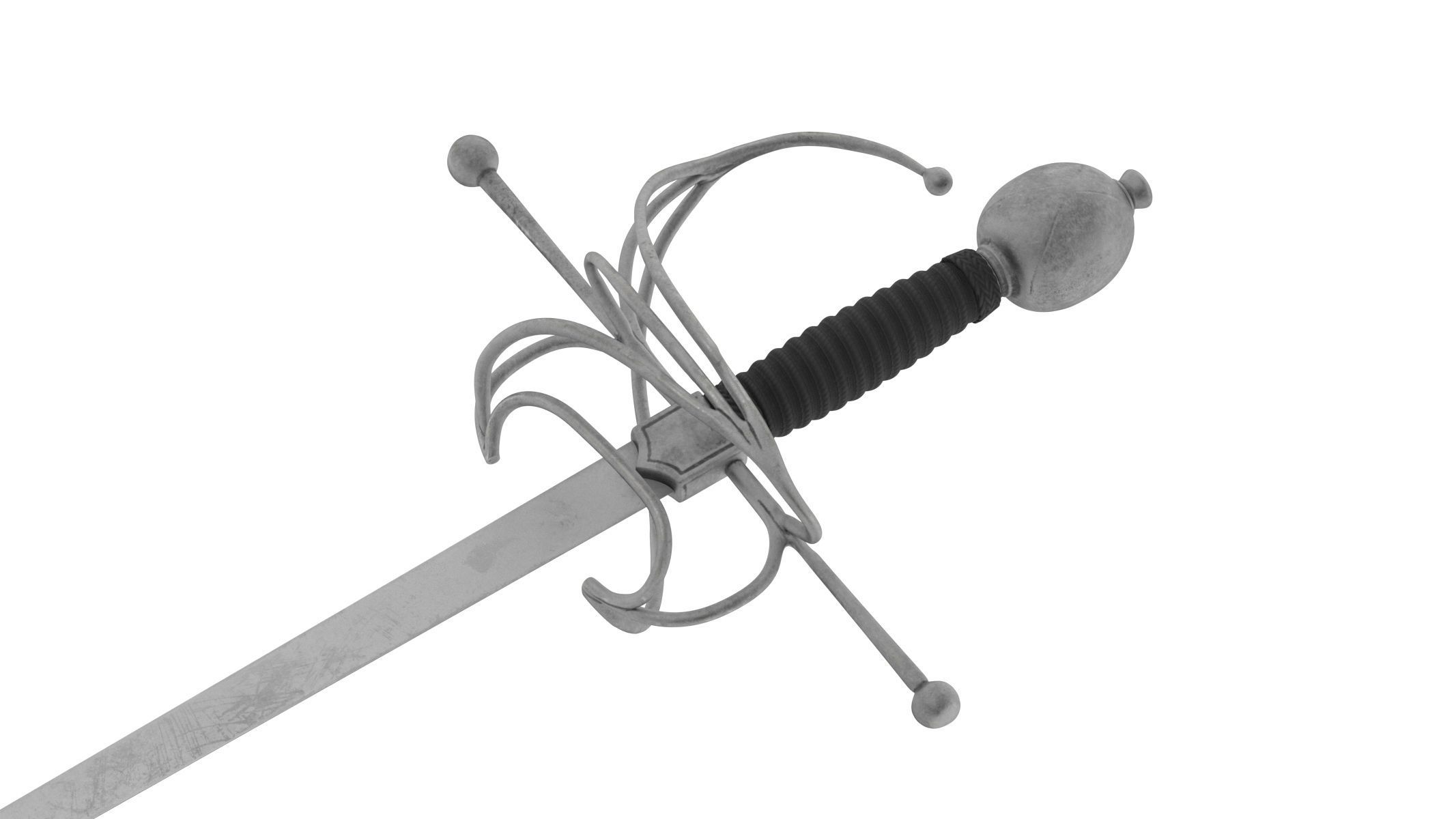 3D model Rapier sword VR / AR / low-poly | CGTrader