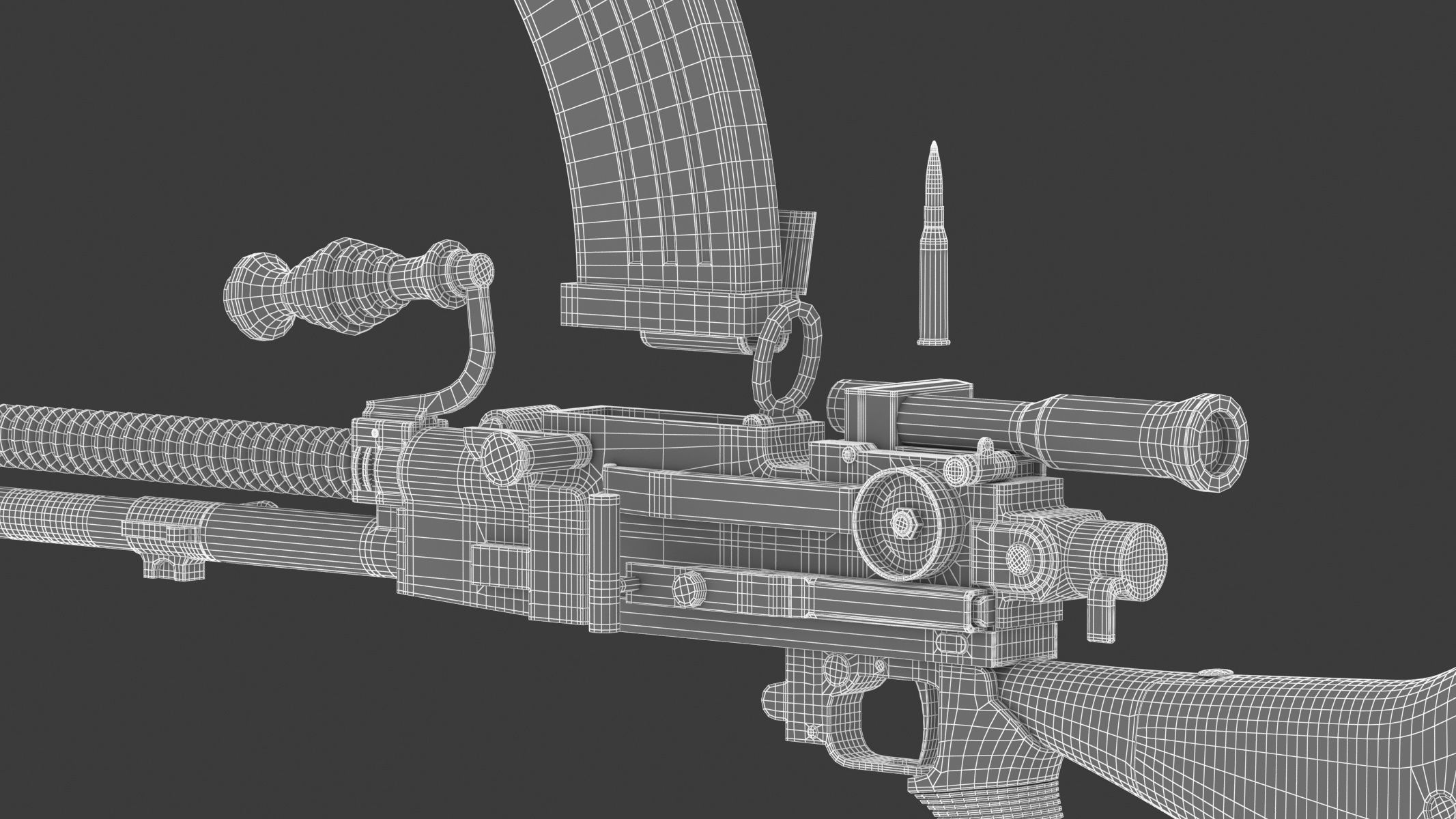 Type 96 light machine gun 3D model | CGTrader