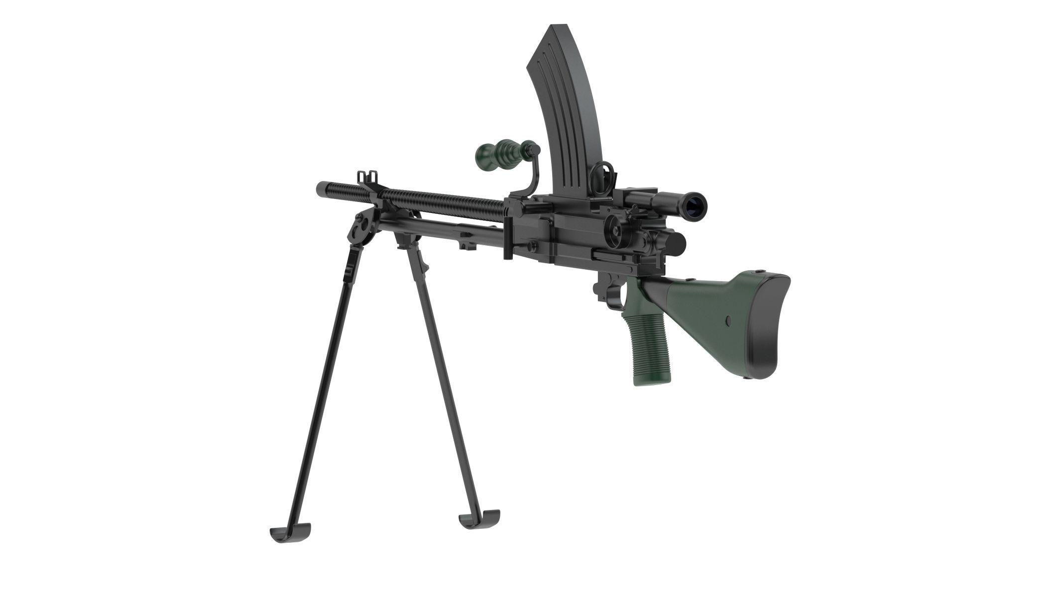 Type 96 light machine gun 3D model | CGTrader