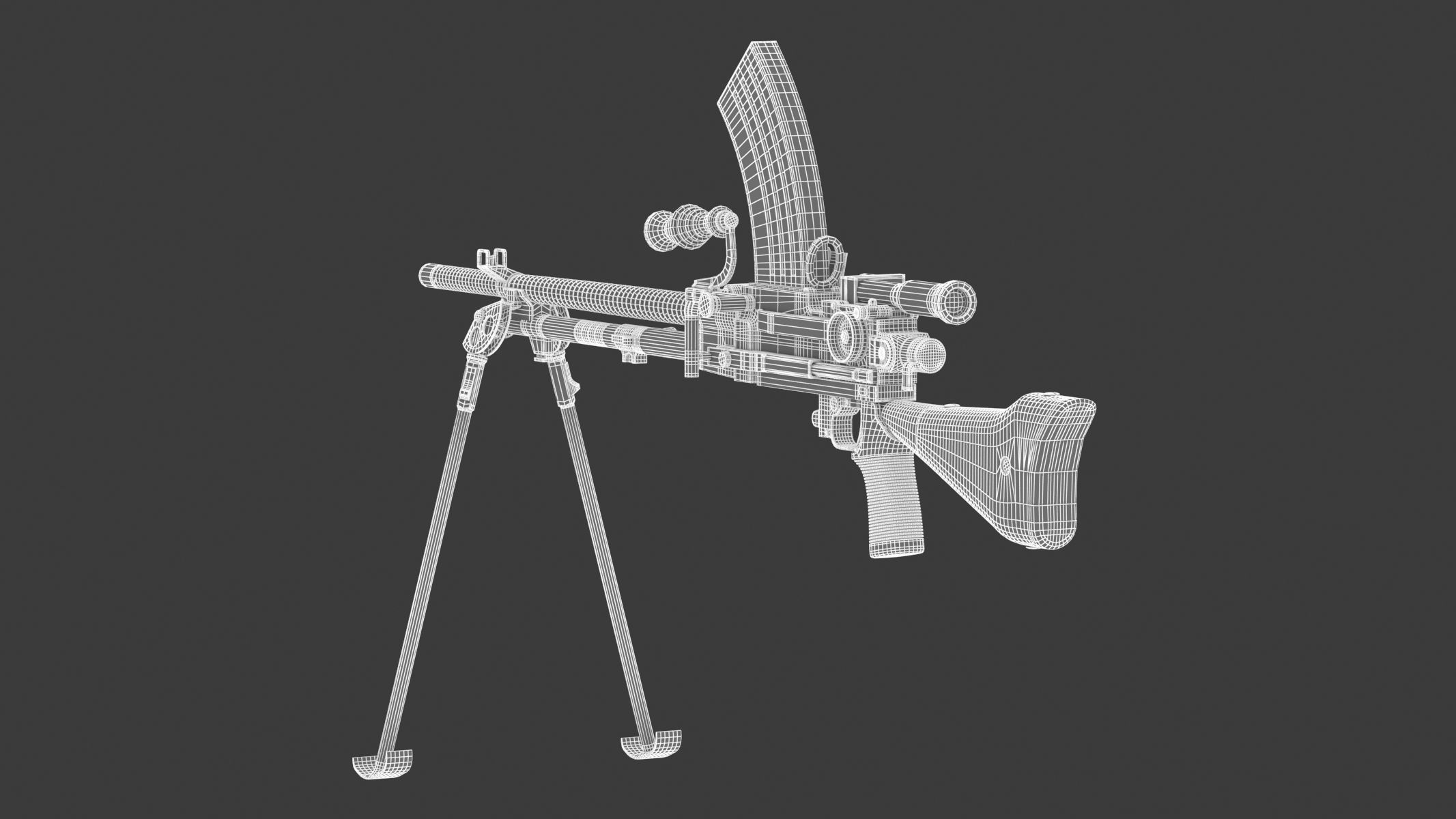 Type 96 light machine gun 3D model | CGTrader