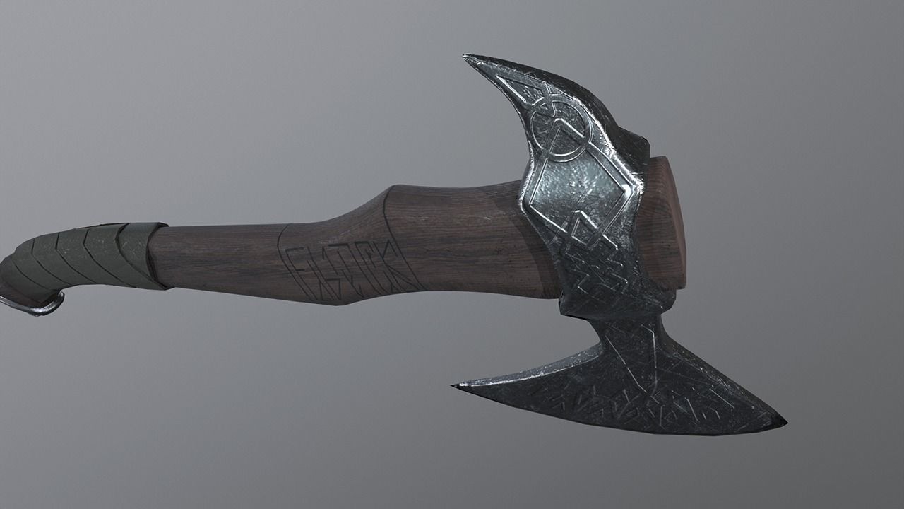 Hunting Axe free VR / AR / low-poly 3D model | CGTrader