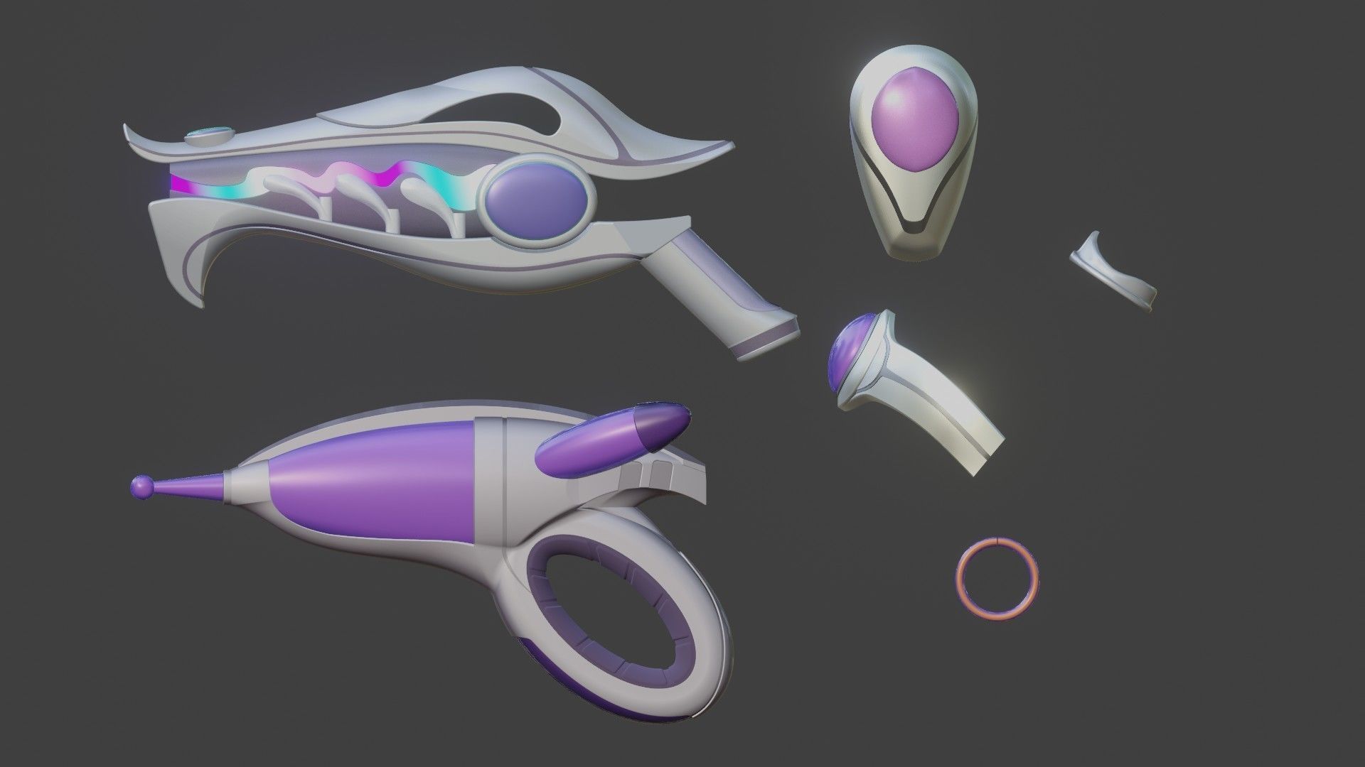 Space Groove Samira cosplay kit 3D model 3D printable | CGTrader