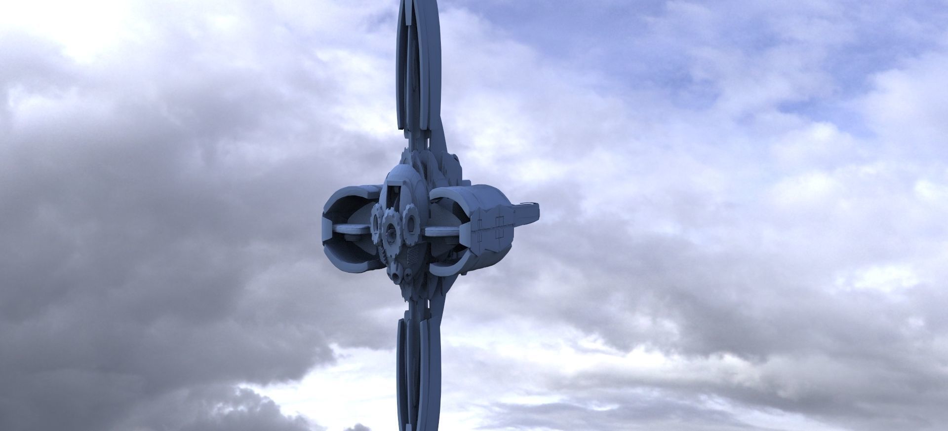 Spaceship design 3 designs 3D model | CGTrader