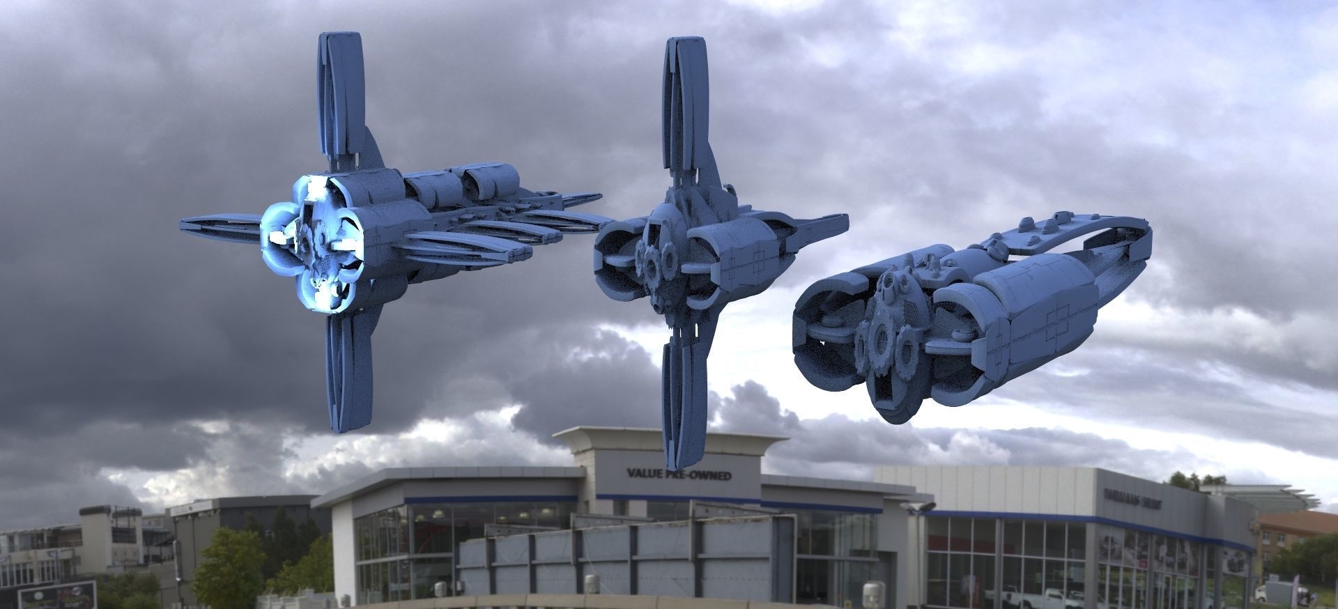 7 Spaceship Designs 3D model | CGTrader