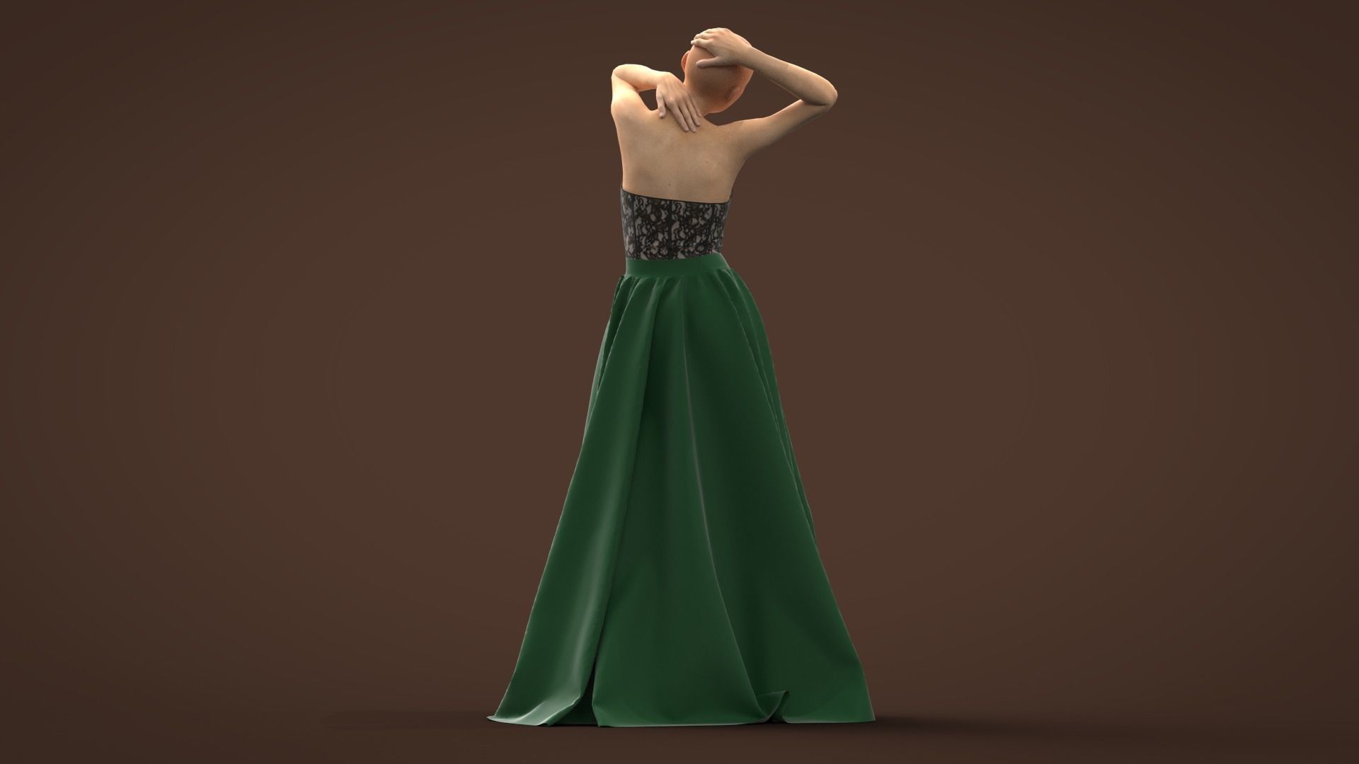 Female Dress free 3D model | CGTrader