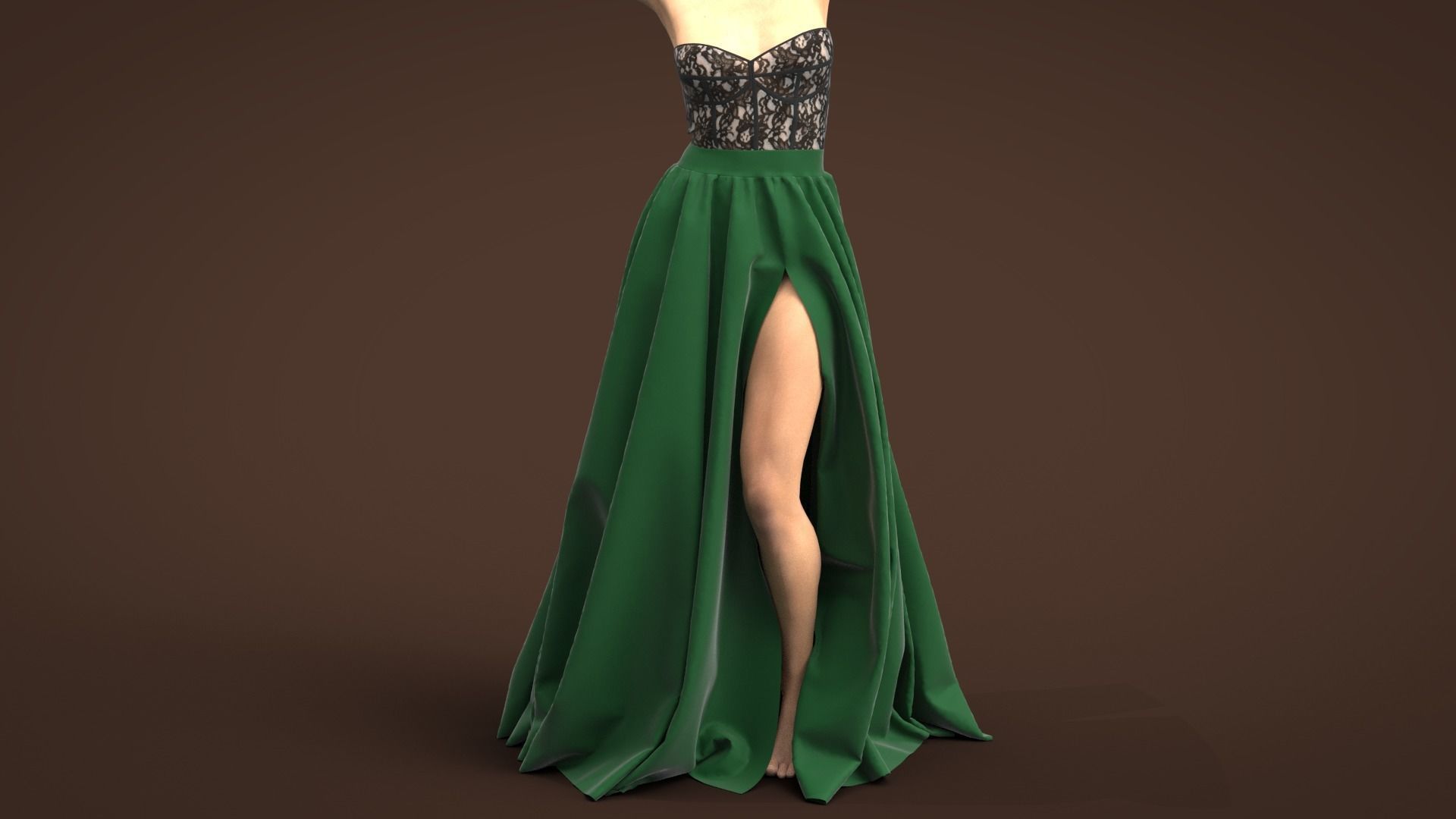 Female Dress free 3D model | CGTrader