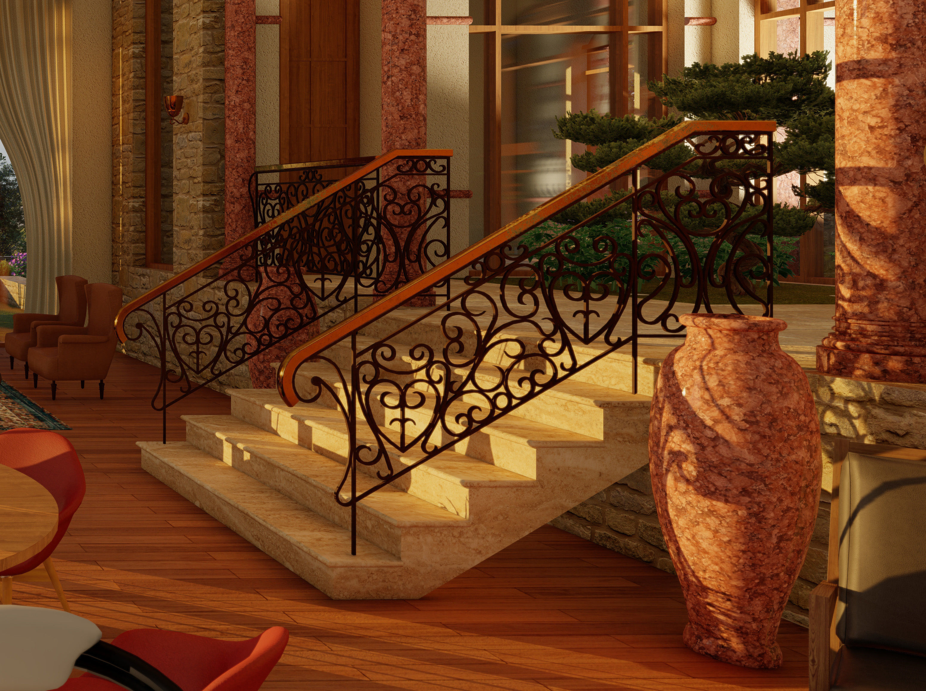 classic balustrade 3D model | CGTrader