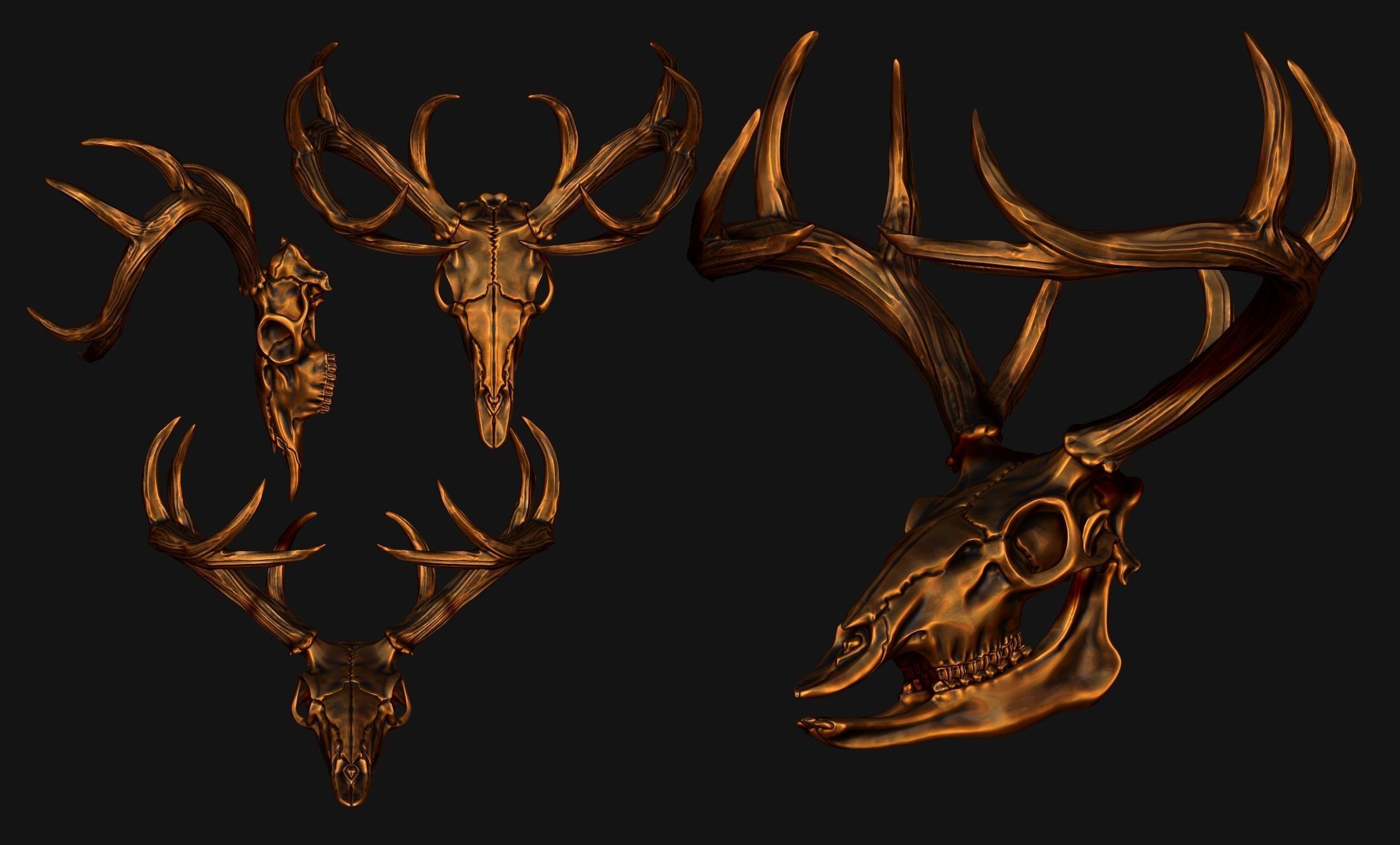 Deer Skull - CNC and 3D model 3D printable | CGTrader