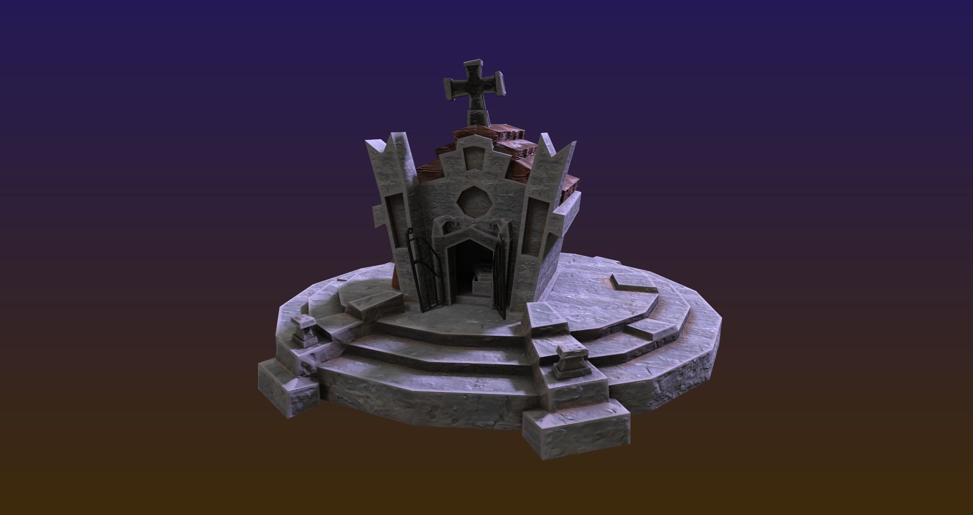 3D model Halloween spooky Low poly Game ready assets Unity VR / AR ...