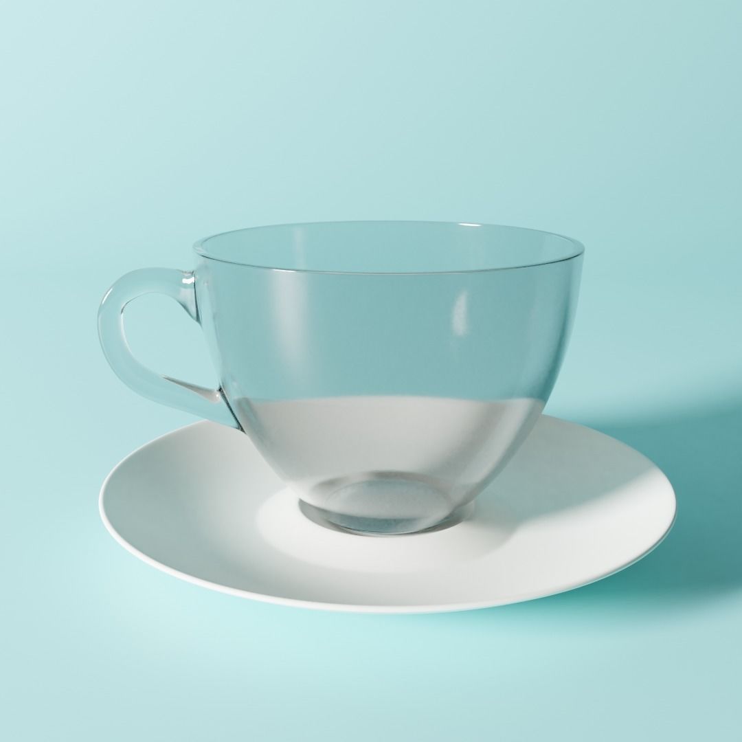 Realistic glass cup 3D model | CGTrader