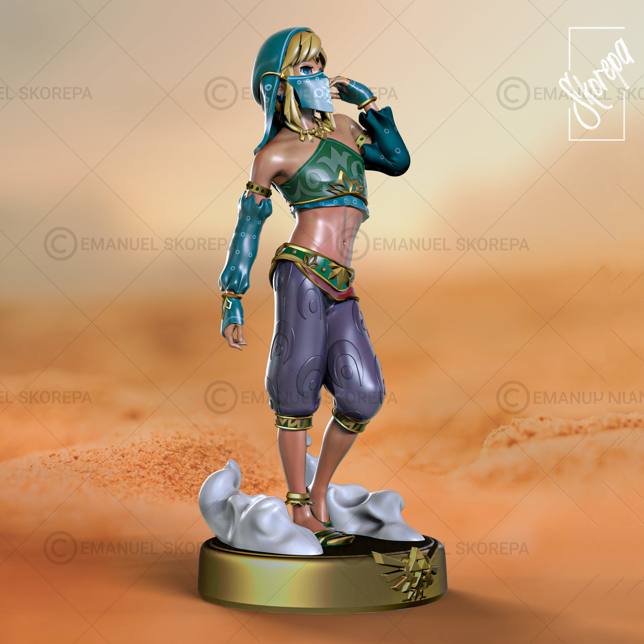 LINK GERUDO 3D model 3D printable | CGTrader
