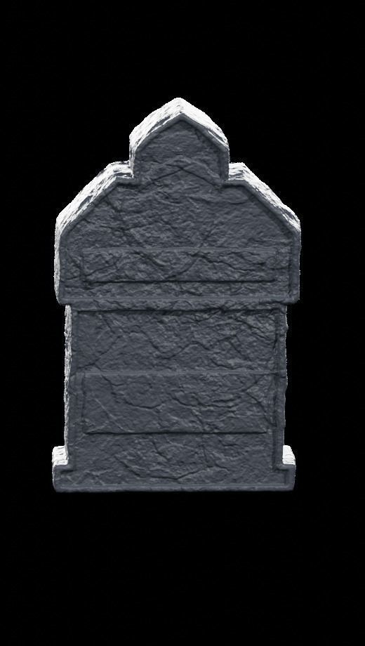 3D model Low Poly PBR Grave Stones VR / AR / low-poly | CGTrader