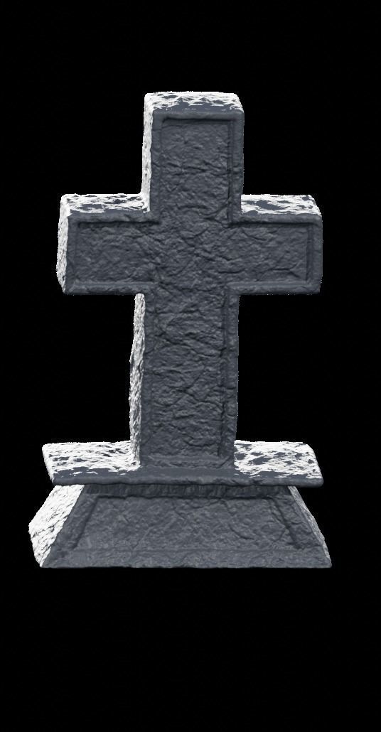 3D model Low Poly PBR Grave Stones VR / AR / low-poly | CGTrader