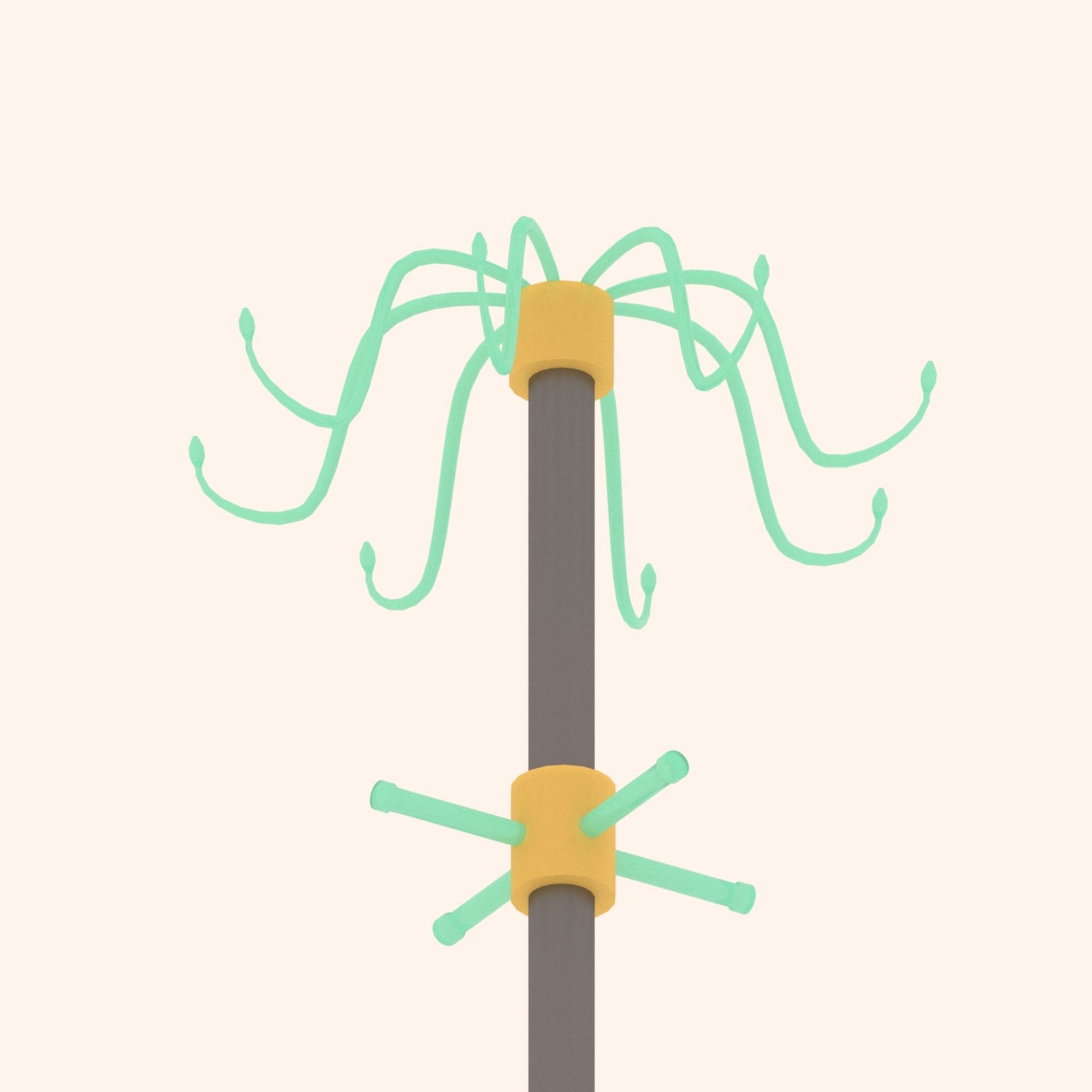 Multi-Cloth-Hanger 3D model 3D printable | CGTrader