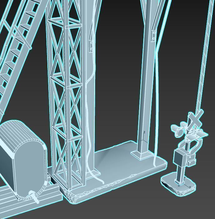 Railroad Signal Tower 3D model | CGTrader