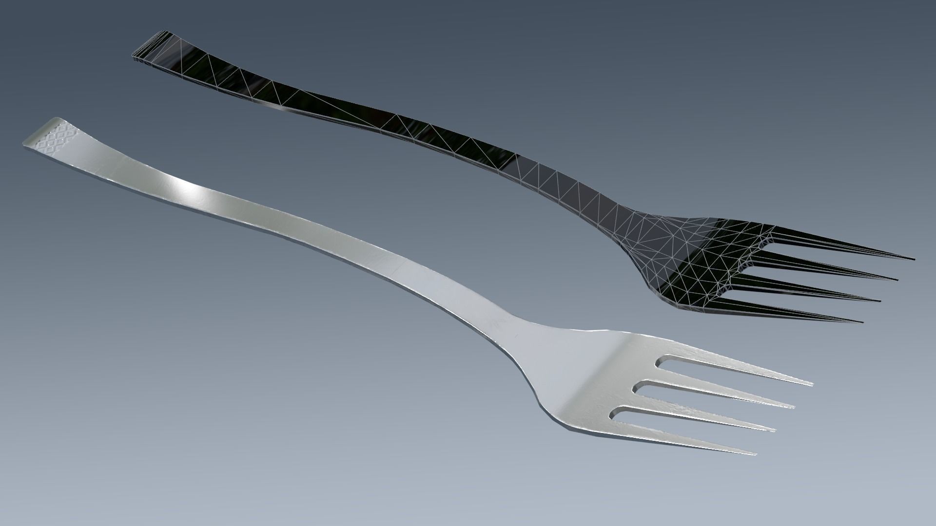 Classic Fork free VR / AR / low-poly 3D model | CGTrader
