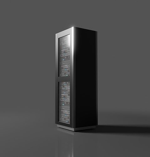 server rack free VR / AR / low-poly 3D model | CGTrader