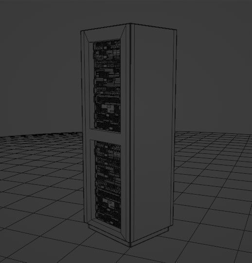 server rack free VR / AR / low-poly 3D model | CGTrader