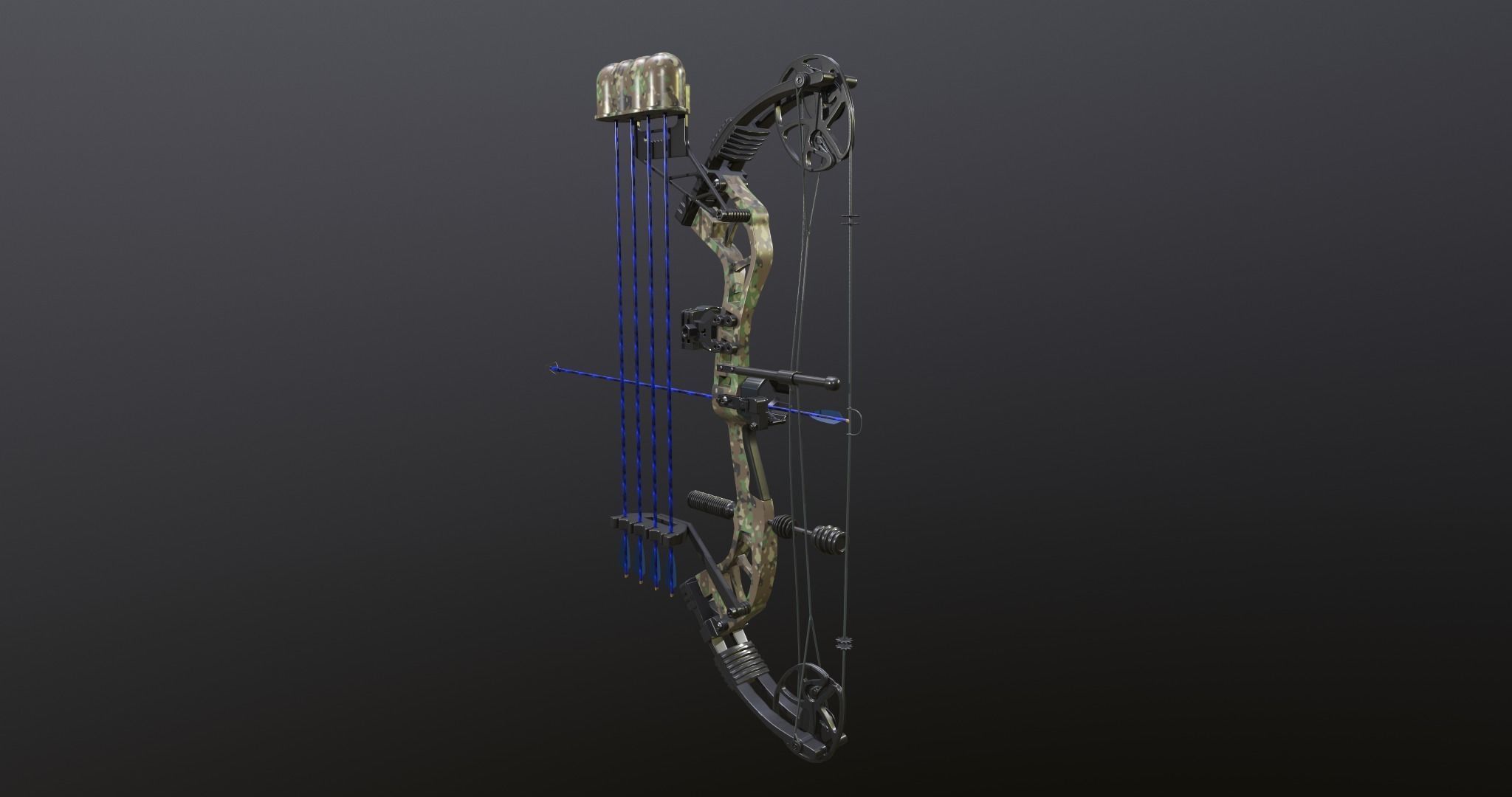 Compound bow 3D model | CGTrader