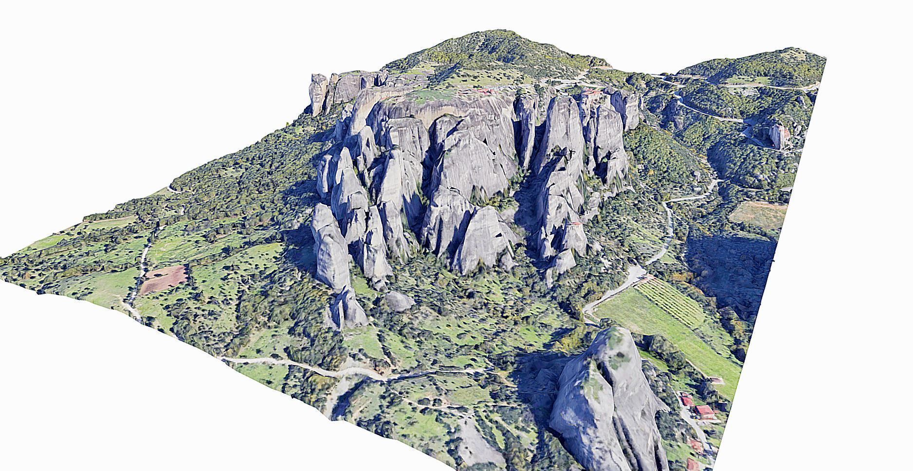 3D model The Meteora - rock - mountain VR / AR / low-poly | CGTrader