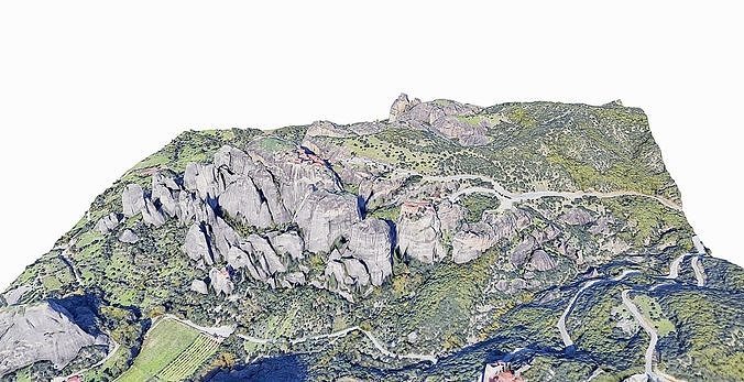 3D model The Meteora - rock - mountain VR / AR / low-poly | CGTrader