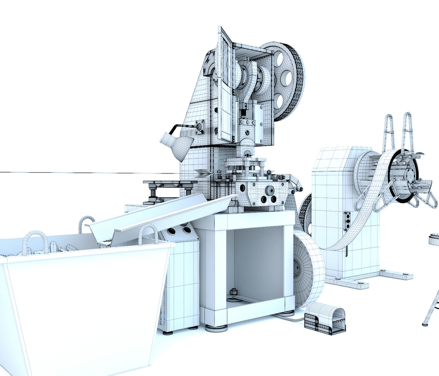 Machine tool mechanical press stamping line K2116 3D model | CGTrader
