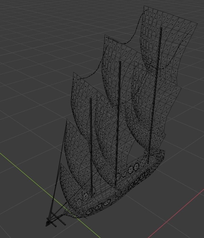 3D model Low Poly Pirate Ship VR / AR / low-poly | CGTrader