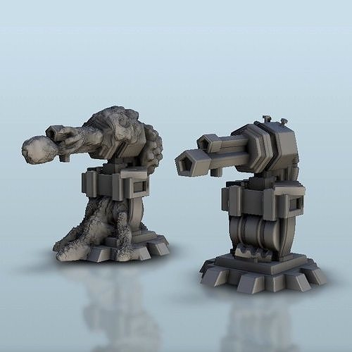 Infantery canon turret - Warhammer 40 000 40k Star Wars Legion 3D model ...