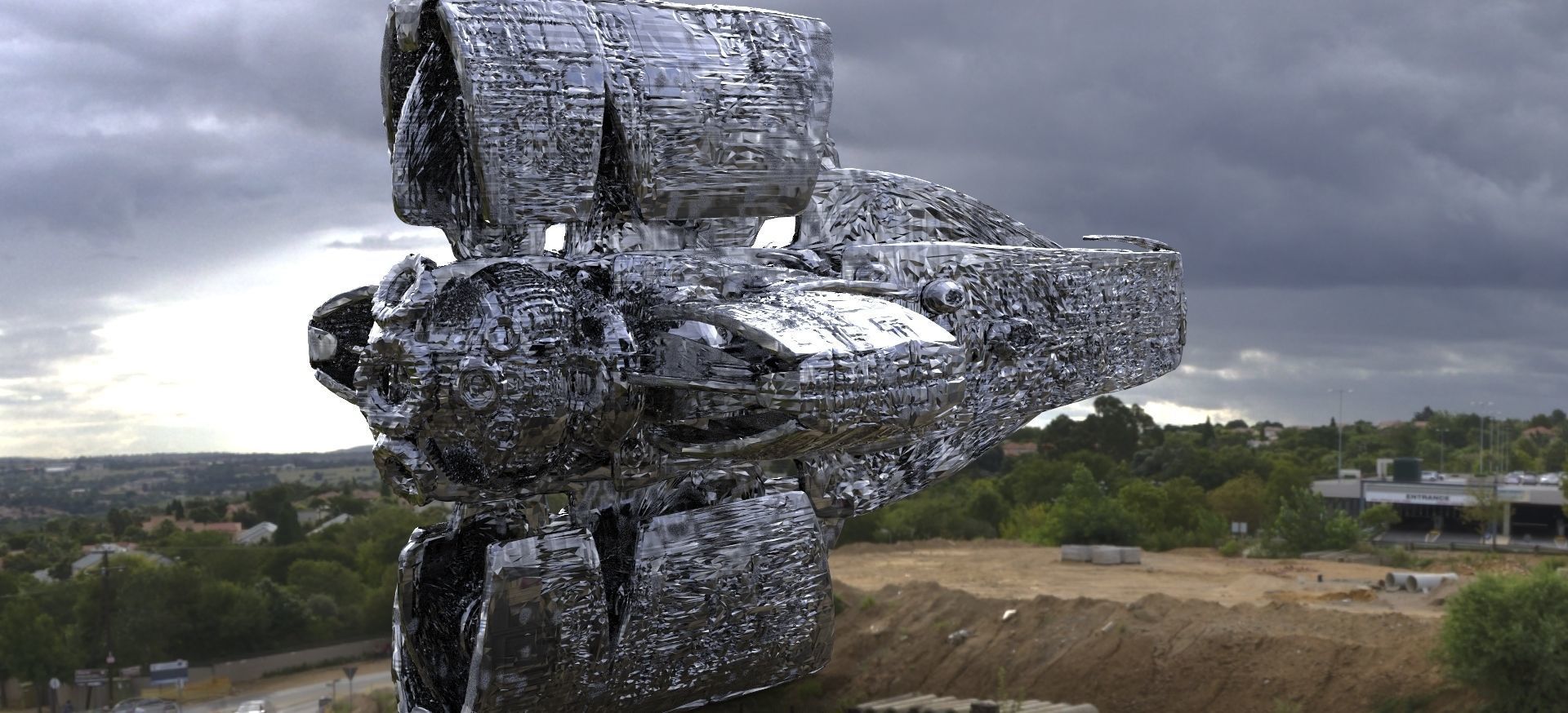 Spaceship design with detail 3D model | CGTrader