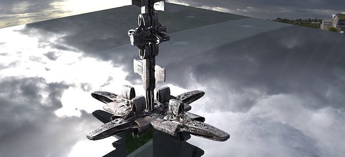 Arch reactor Pilon Tower Sci-Fi 3D model | CGTrader