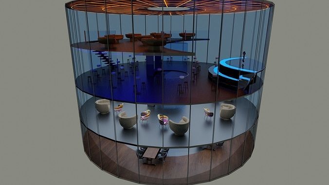 Round Glass House in multi purposes 3D model | CGTrader