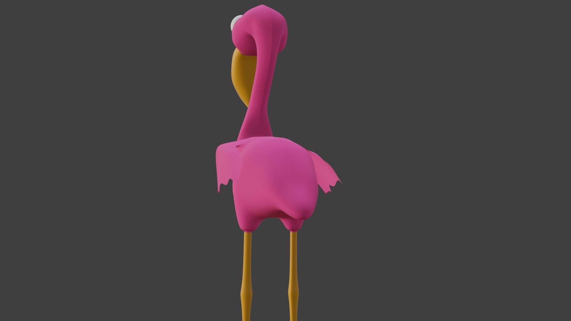 Pink Flamingo 3D model rigged | CGTrader