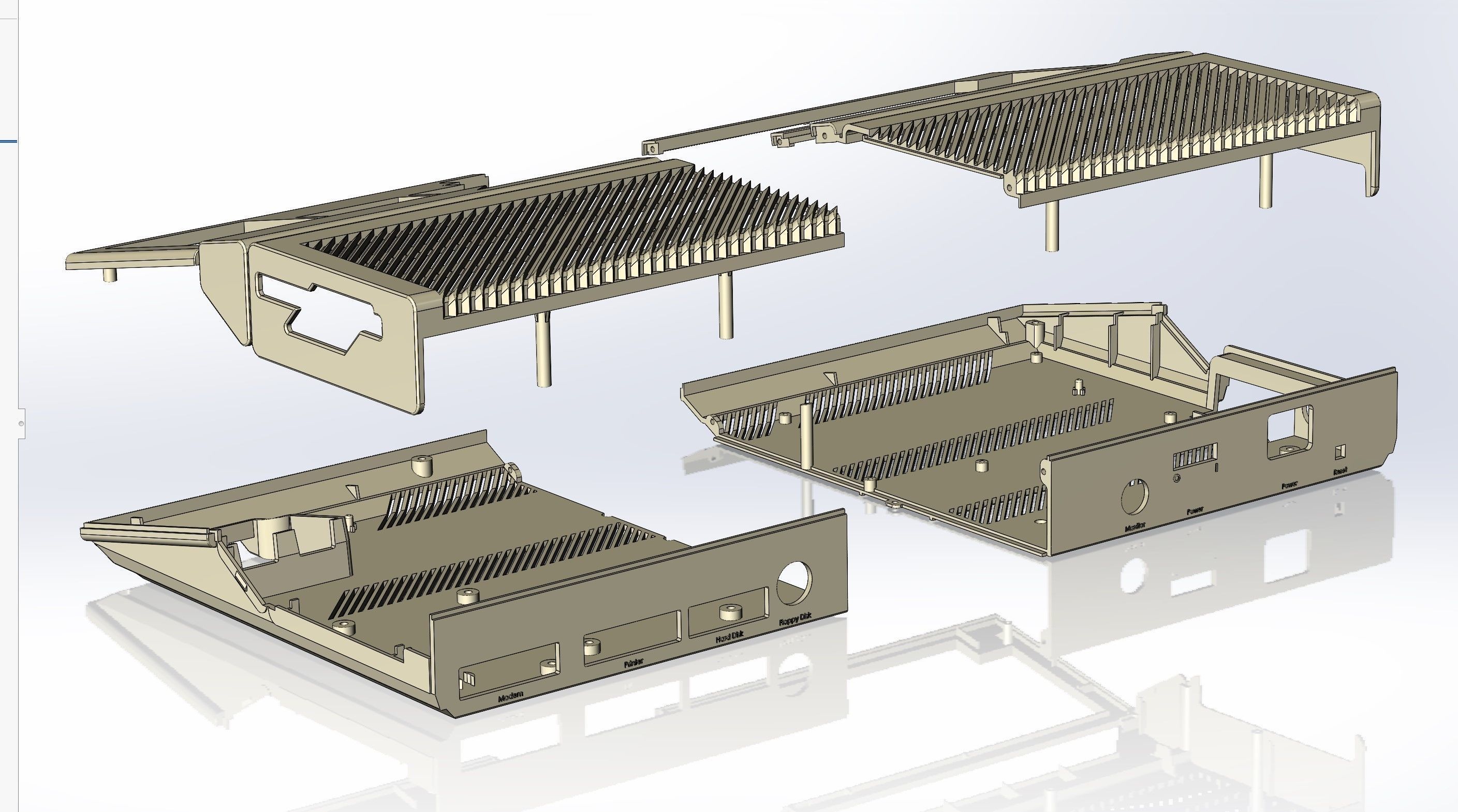 Atari 1040 ST enclosure 3d print model 3D model 3D printable | CGTrader