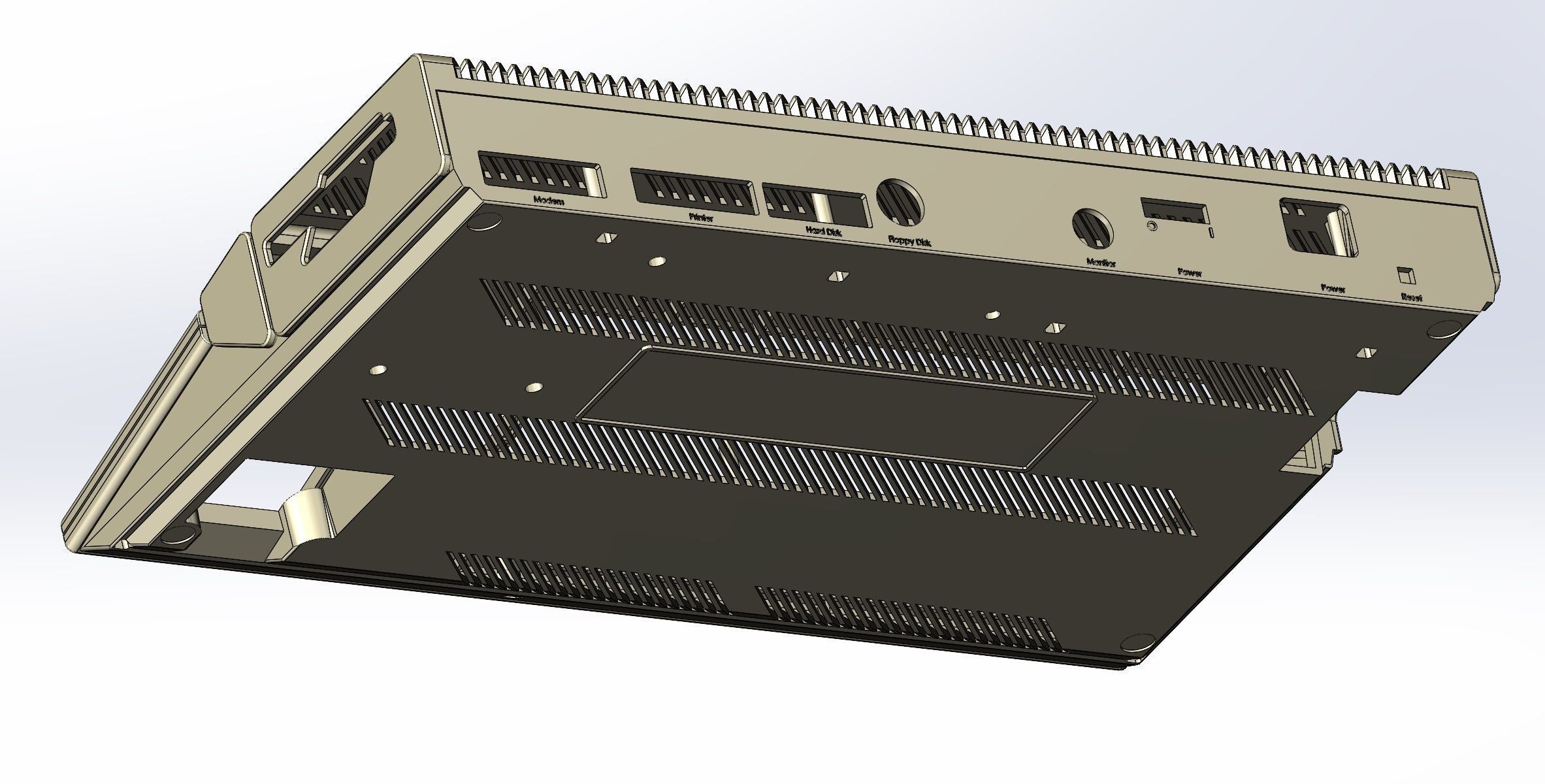 Atari 1040 ST enclosure 3d print model 3D model 3D printable | CGTrader