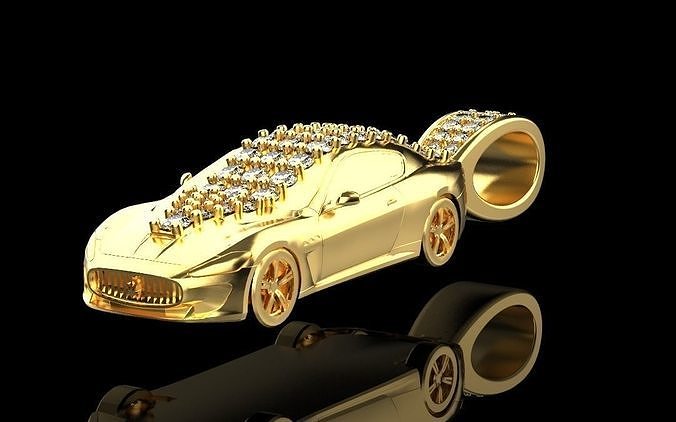 pendant Maserati 3D model 3D printable | CGTrader
