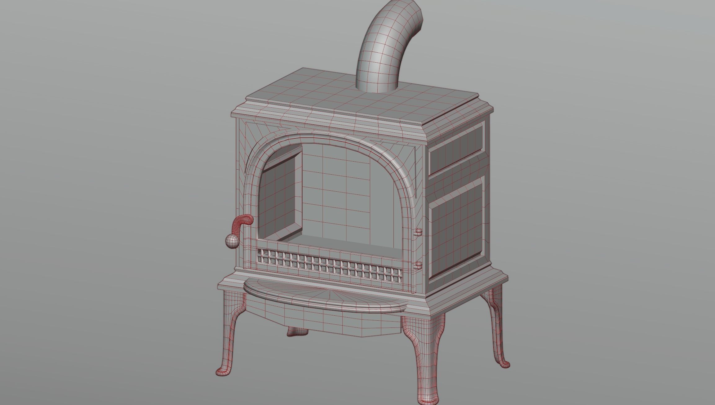 Wood burning stove 3D model | CGTrader
