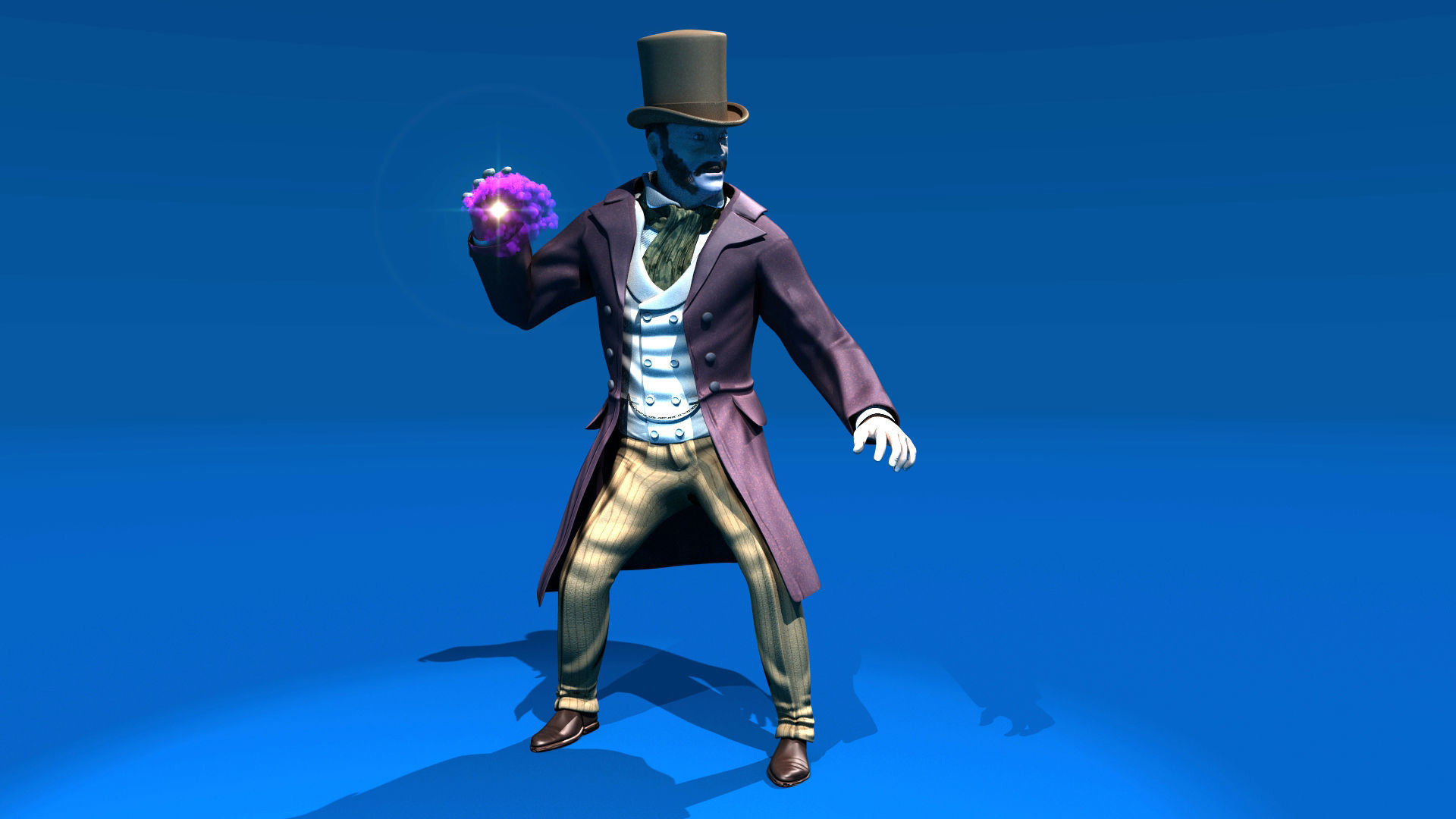 3D model Victorian Gent Wizard - MOCAP Rig and Motion Capture Data VR ...