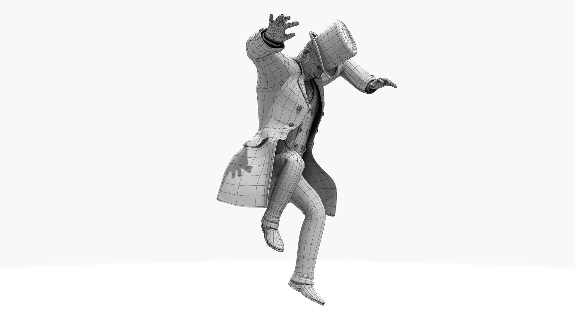 3D model Victorian Gent Wizard - MOCAP Rig and Motion Capture Data VR ...
