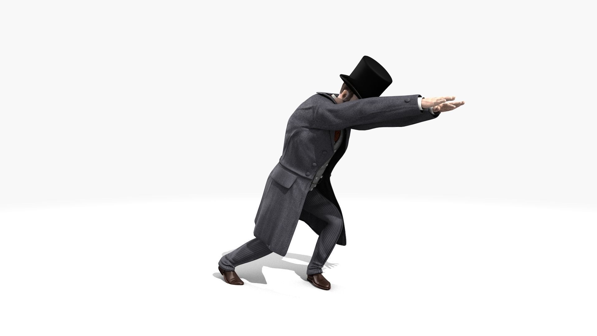 3D model Victorian Gent Wizard - MOCAP Rig and Motion Capture Data VR ...