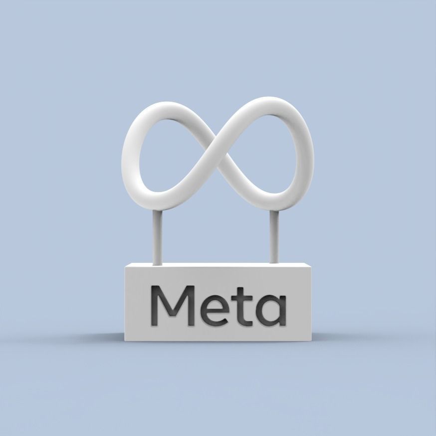 Meta - Facebook New Logo 3D model 3D printable | CGTrader