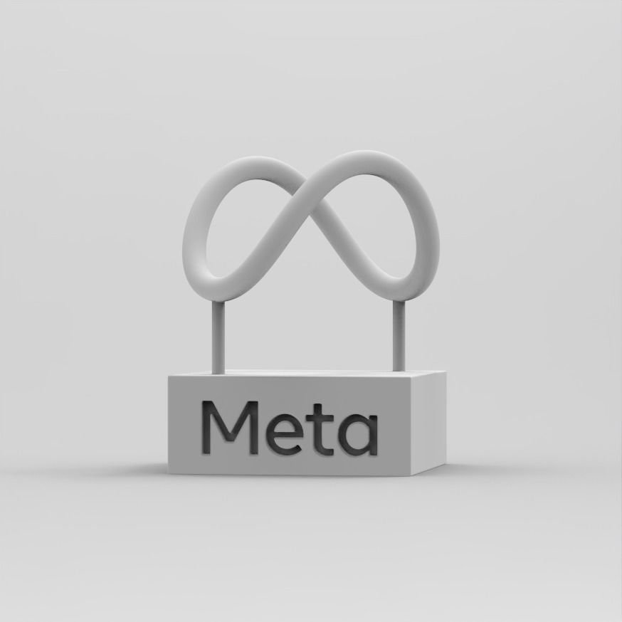 Meta - Facebook New Logo 3D model 3D printable | CGTrader
