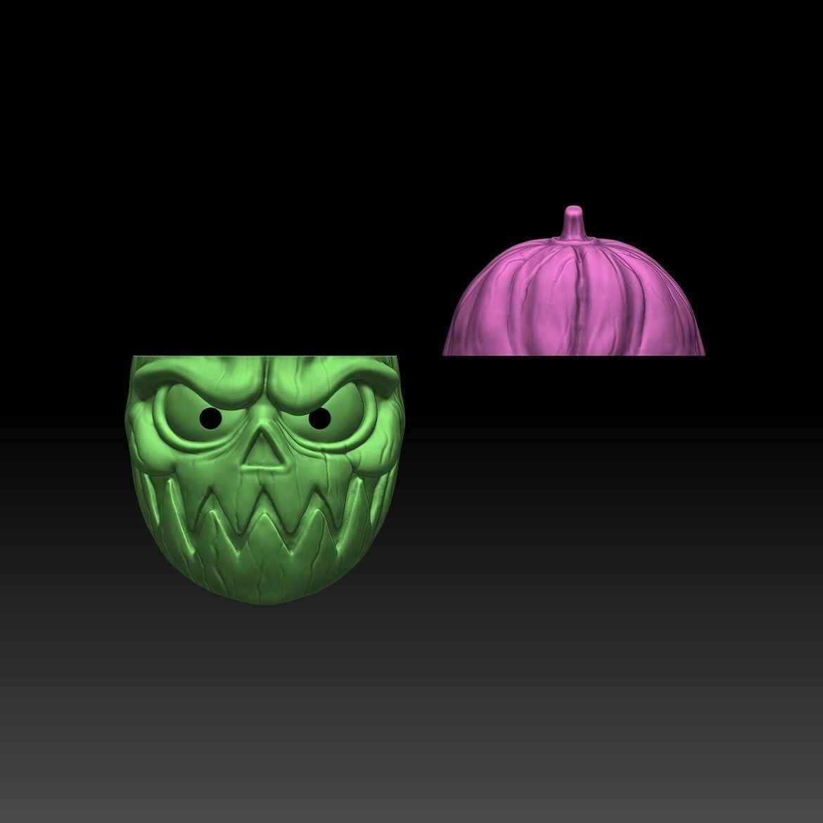 Halloween pumpkin mask 3D model 3D printable | CGTrader