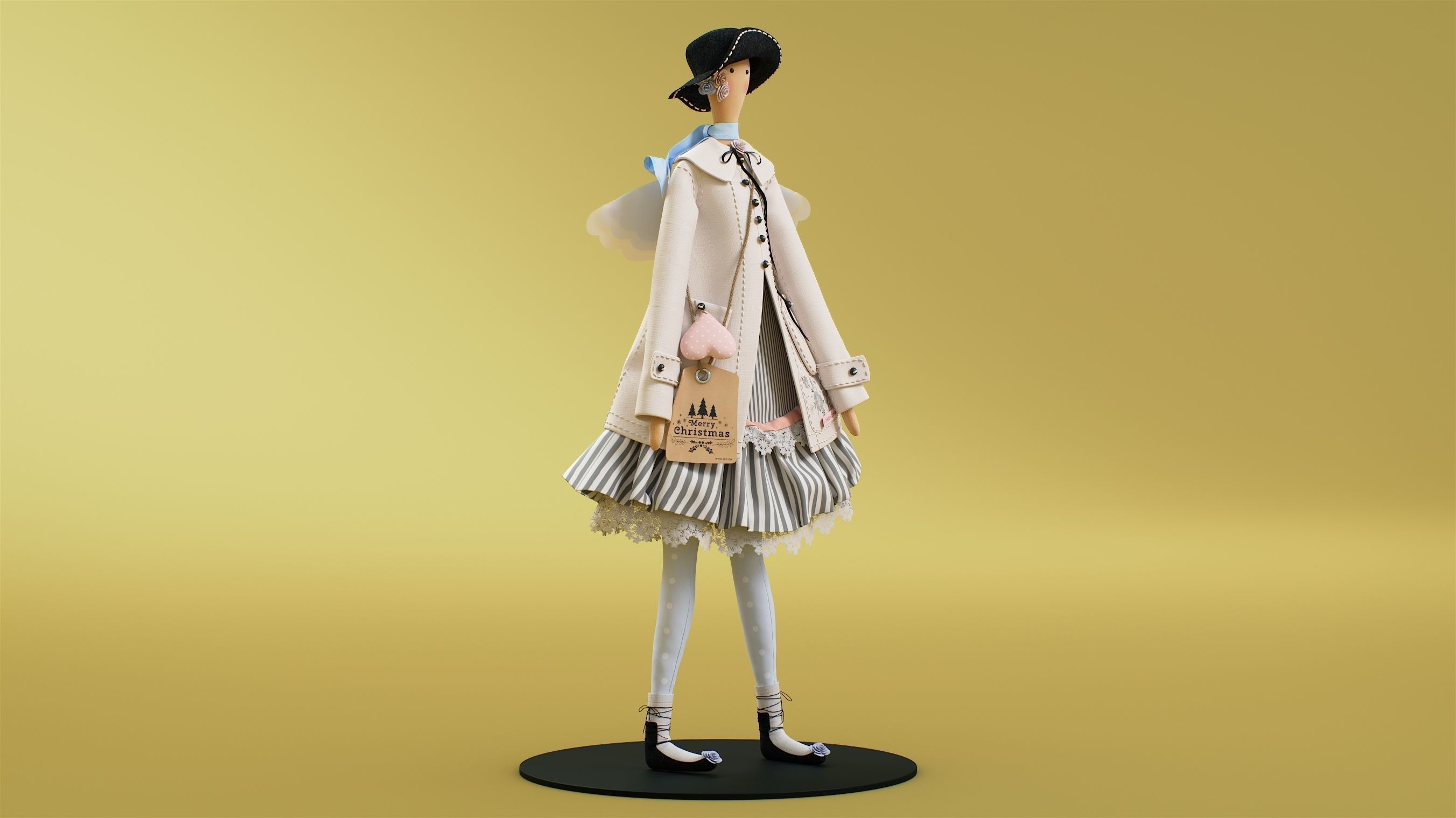 Tilda doll 01 3D model | CGTrader