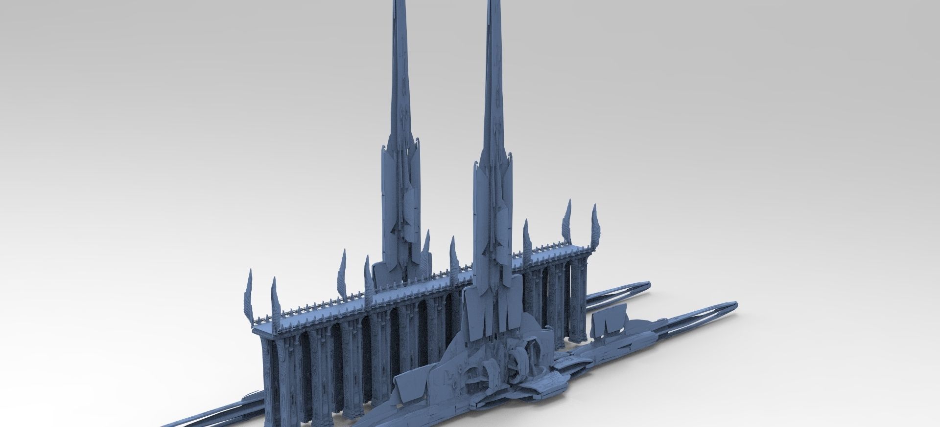 Sci-Fi Fantasy Bridge 3D model | CGTrader