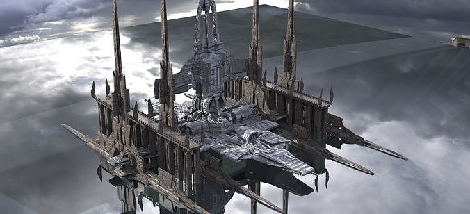 Emperors Ship Platform Kitbash 3D model | CGTrader