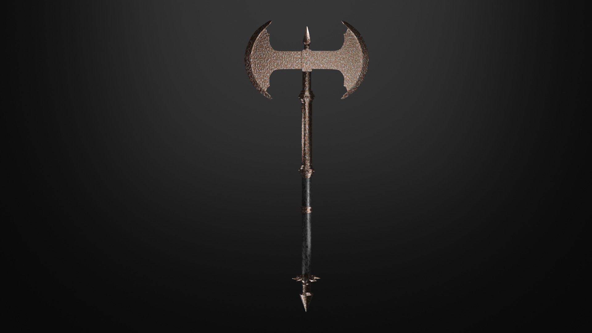 Battle axe - rust edition 3D model | CGTrader