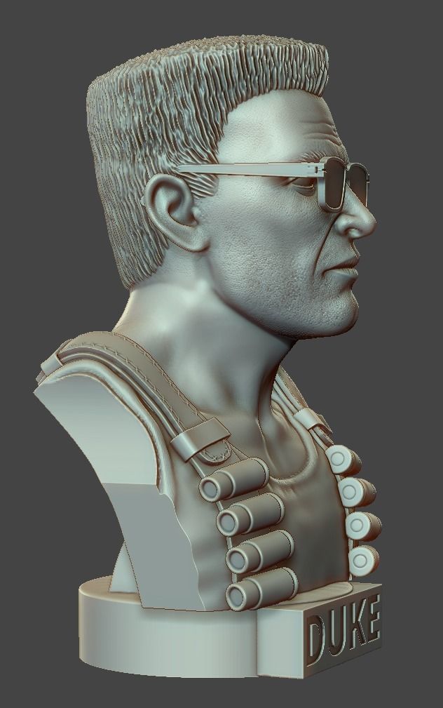 Duke Nukem Bust 3D model 3D printable | CGTrader