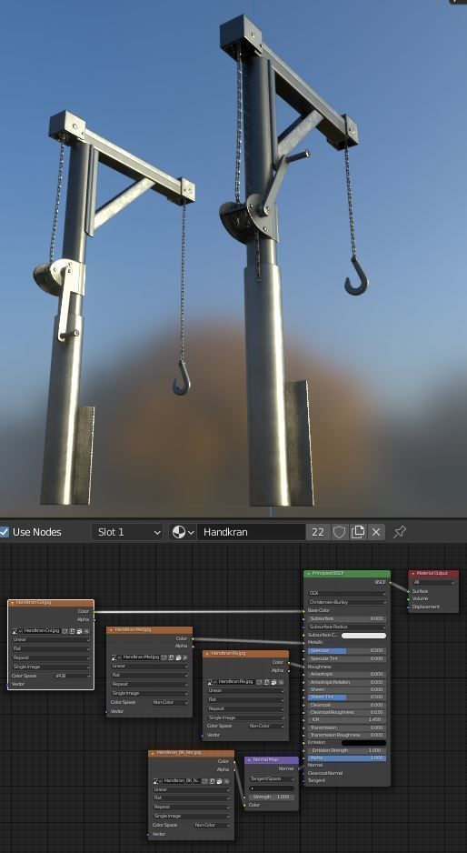 3D model Hand Crank Crane Remastered VR / AR / low-poly | CGTrader