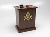 3D model Masonic Podium VR / AR / low-poly | CGTrader