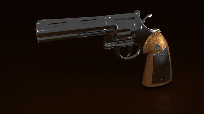 Colt Python Revolver 3D model | CGTrader